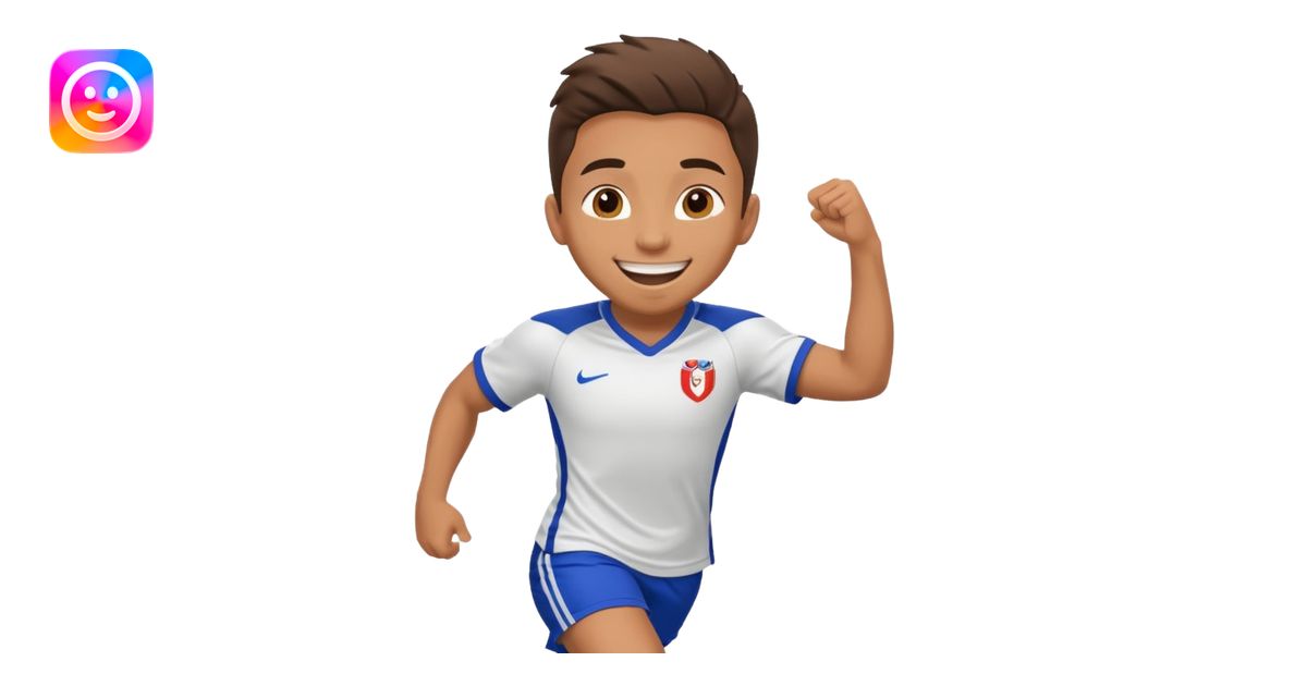 soccer player celebrating a goal emoji | AI Emoji Generator