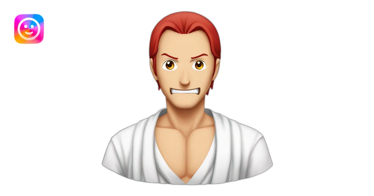 Shanks-onepiece emoji | AI Emoji Generator