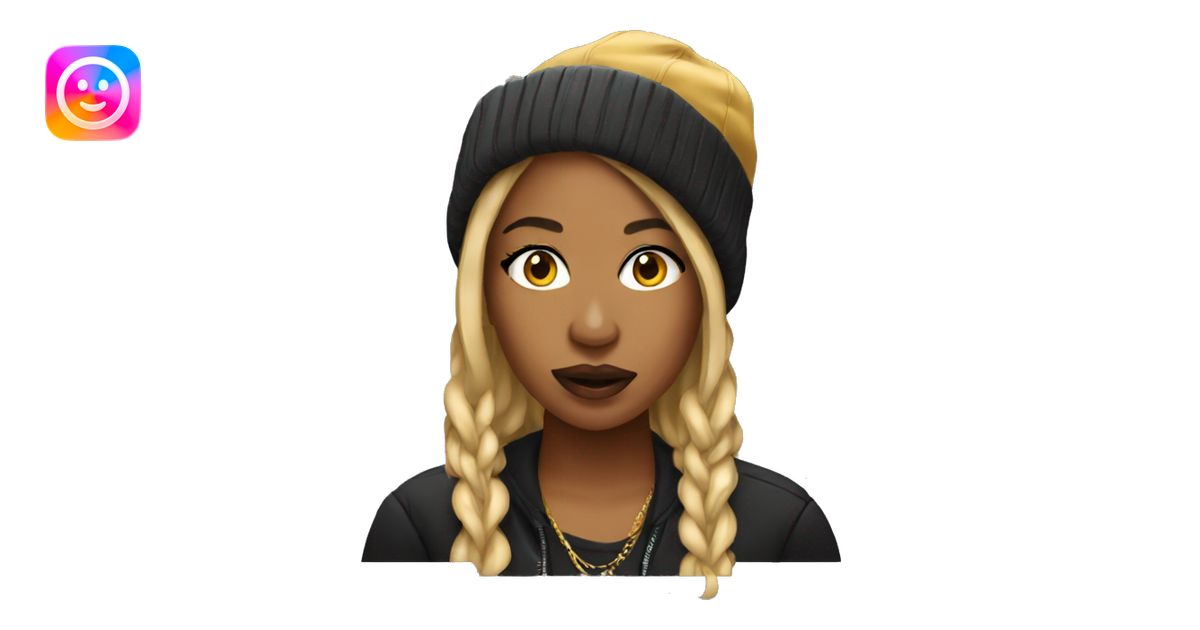 female Rapper emoji | AI Emoji Generator