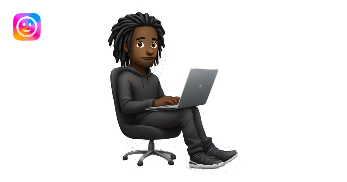 Black-guy-with-dreads-wearing-black-trackstuit-sitting-down-on-chair ...
