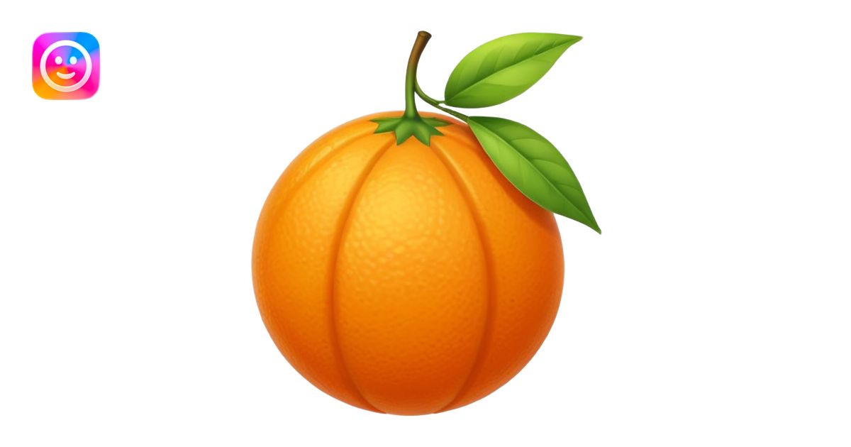 orange round leave emoji | AI Emoji Generator