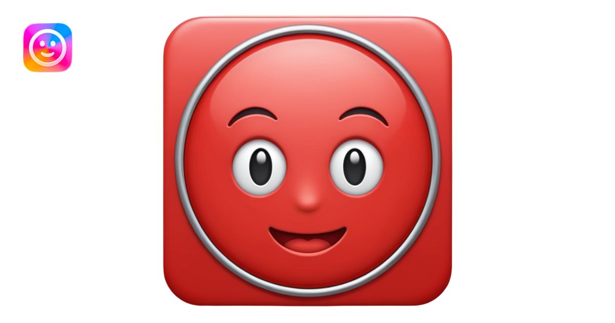 red nought emoji | AI Emoji Generator