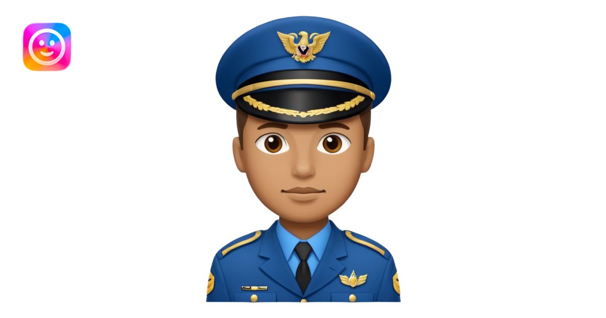 blue uniformed soldier emoji | AI Emoji Generator