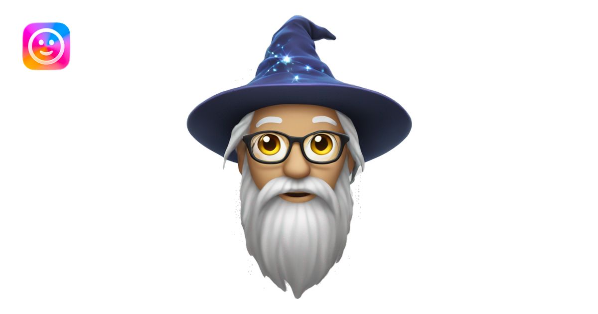 wizard coding genius with powerful magic emoji | AI Emoji Generator