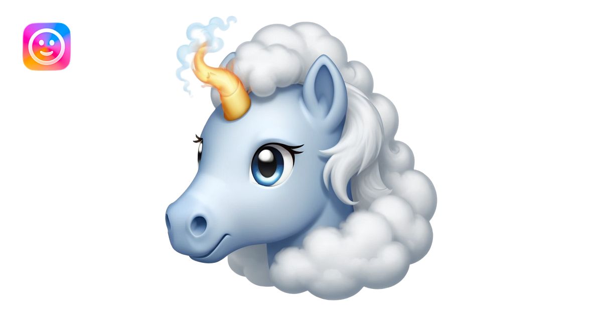 puffing pony emoji emoji | AI Emoji Generator