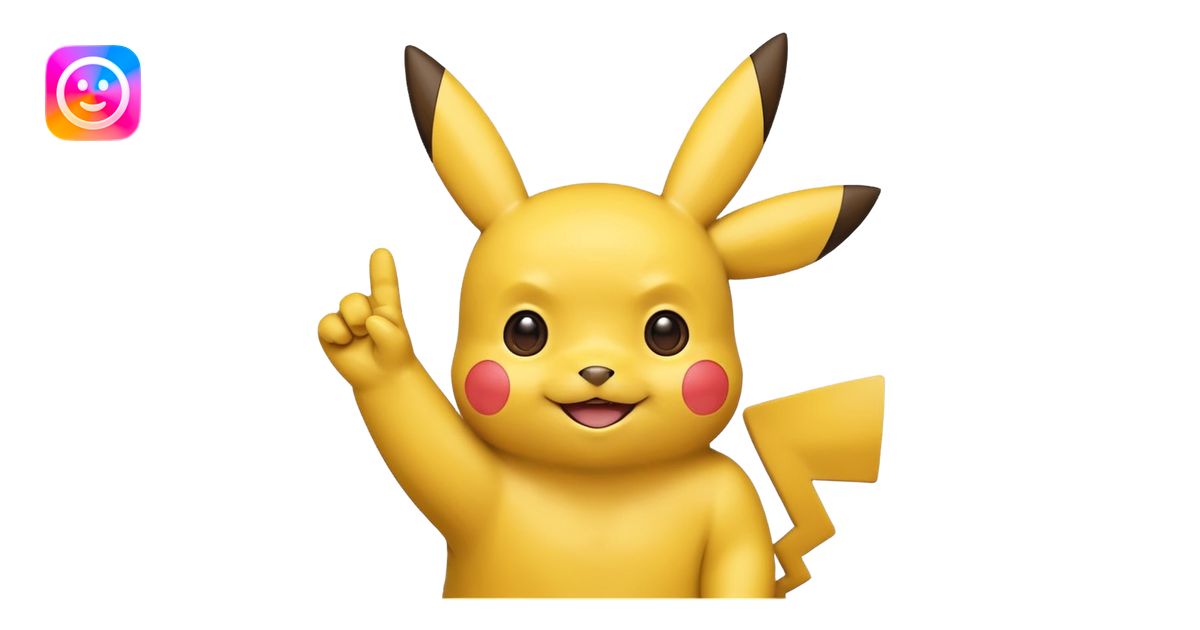 pikachu waving emoji emoji | AI Emoji Generator
