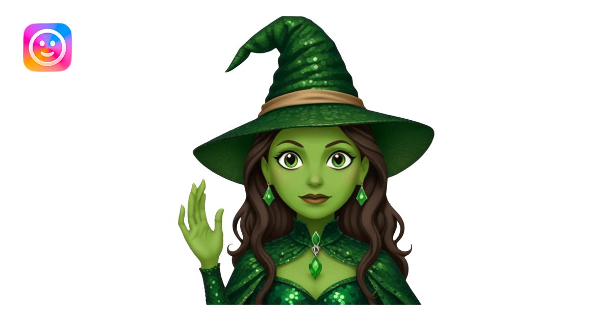 Elphaba, Wicked Witch of the West from The Wizard of Oz with long brown ...