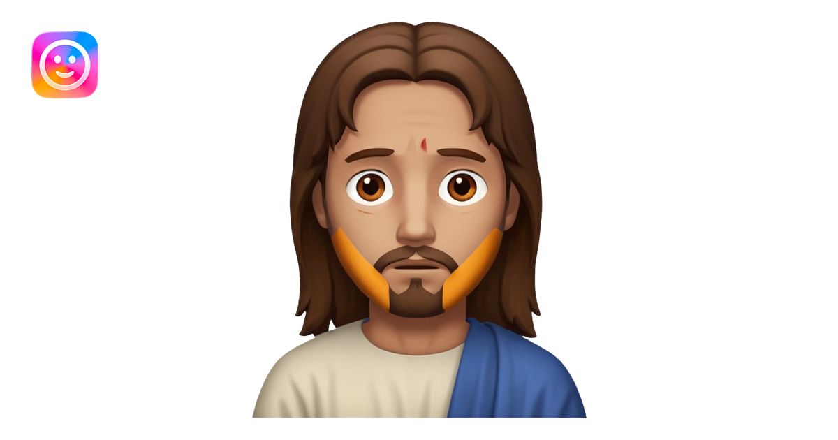 make a picture of Jesus sad emoji | AI Emoji Generator