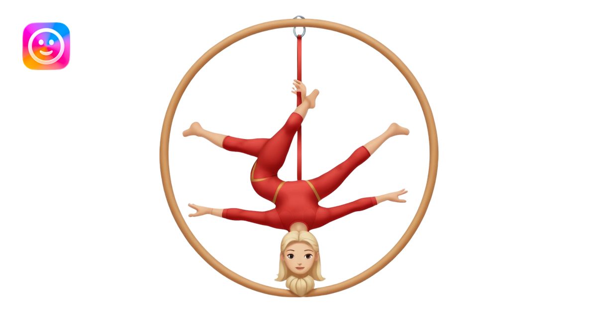 aerial hoop aerialist no colour emoji | AI Emoji Generator