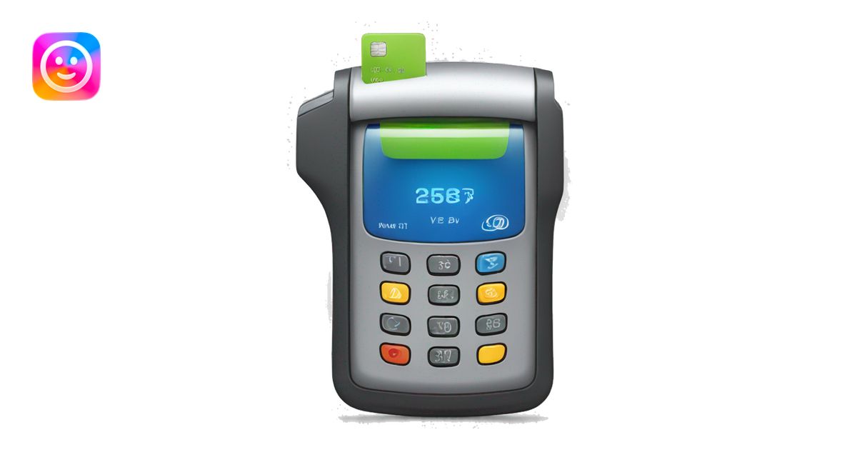 Credit Card Reader emoji | AI Emoji Generator