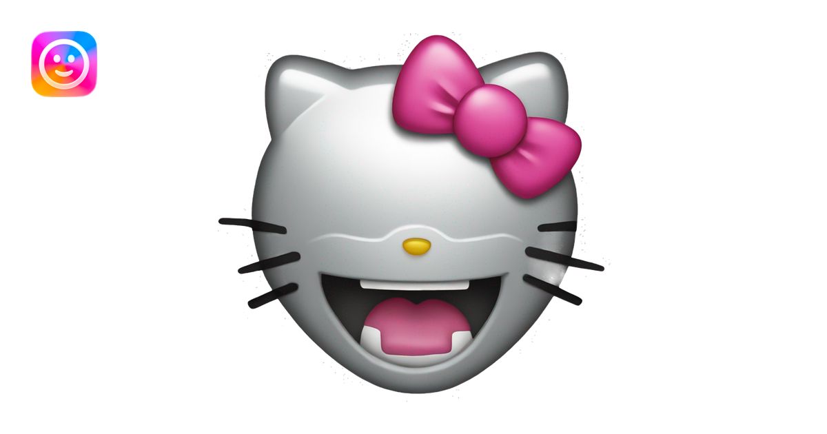 Create a ghetto hello kitty with grillz emoji | AI Emoji Generator