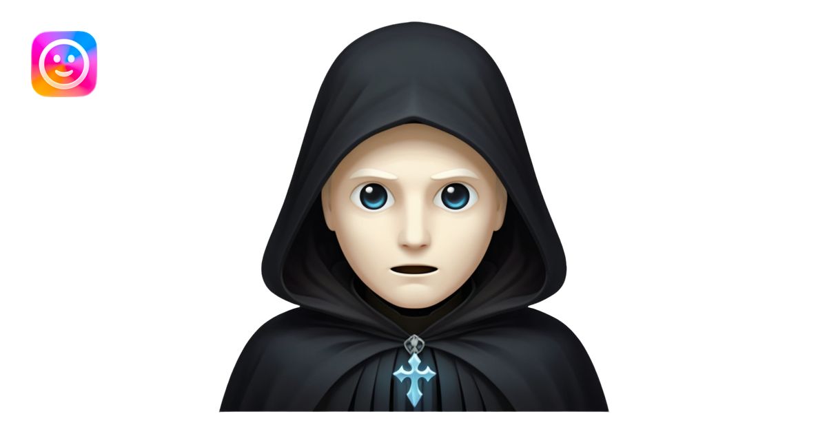 Shadowy Phantom with Cloak emoji | AI Emoji Generator