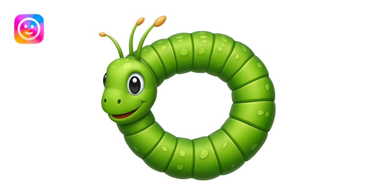 Inchworm emoji | AI Emoji Generator