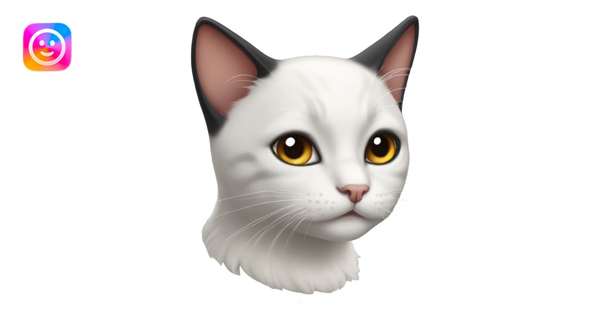 frajola white and black cat emoji | AI Emoji Generator