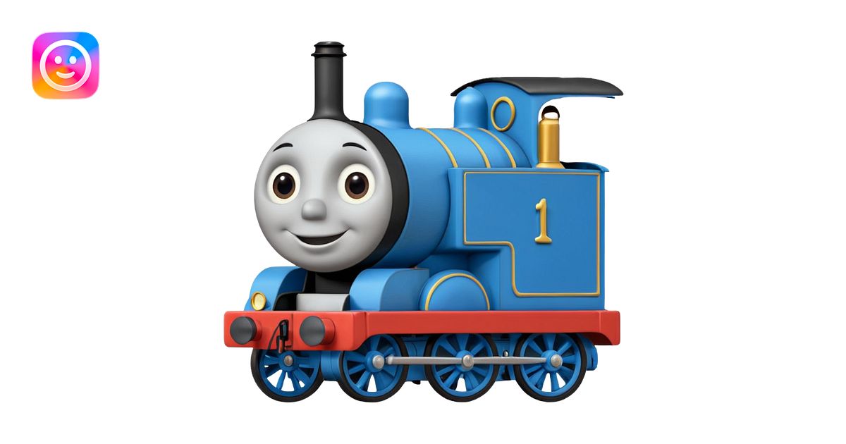 Thomas the tank engine 2d side emoji emoji | AI Emoji Generator