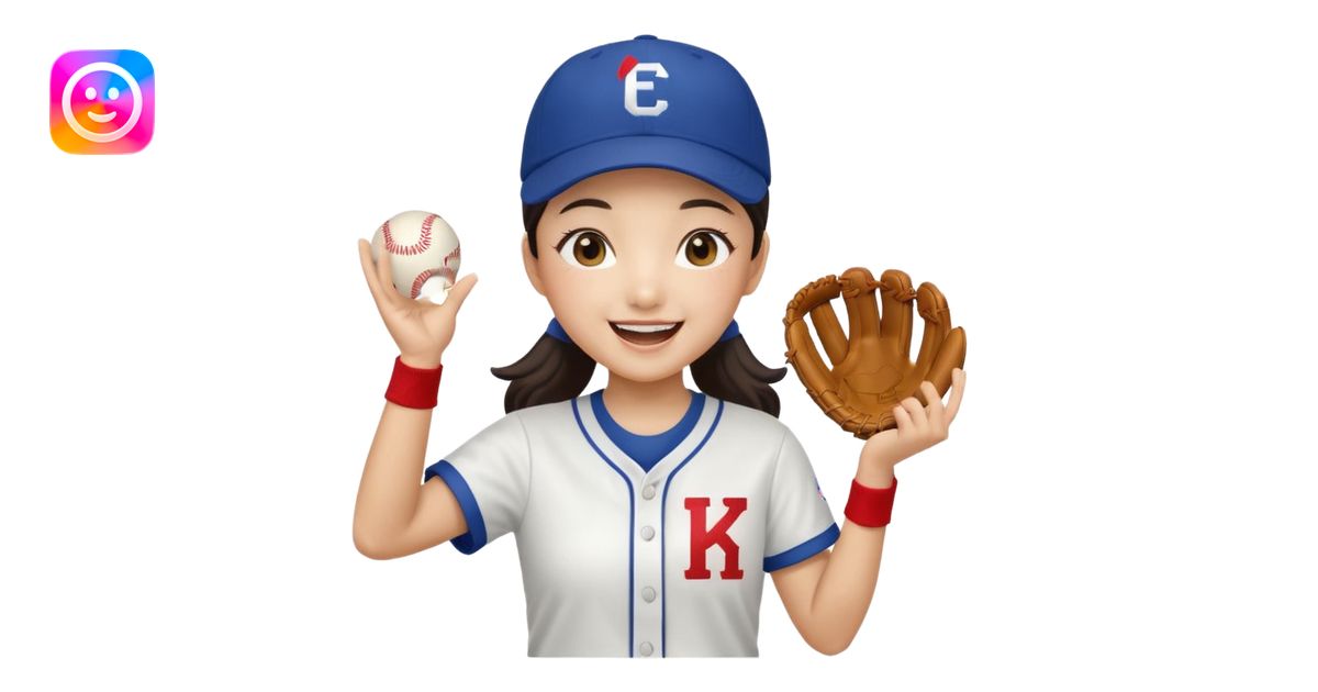 a korean girl cheering her favorite baseball team, wearing the team ...