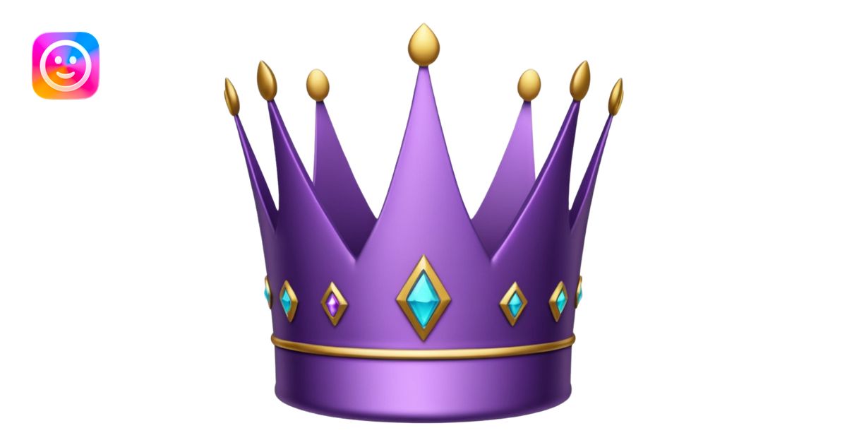 Purple crown for discord emoji | AI Emoji Generator