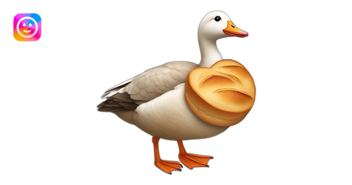 Bread goose emoji | AI Emoji Generator