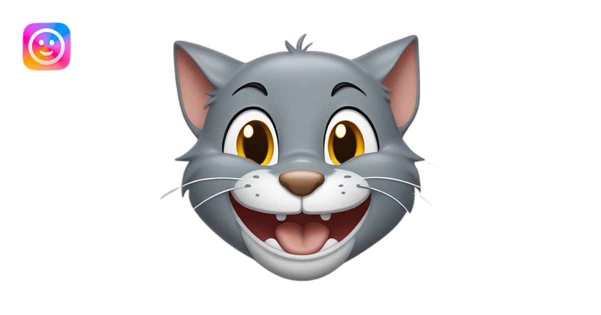 Tom and jerry smile emoji | AI Emoji Generator