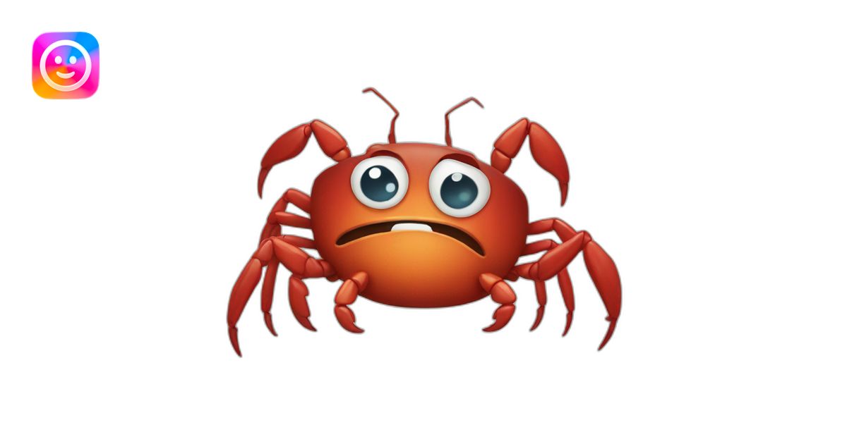angry crab emoji | AI Emoji Generator