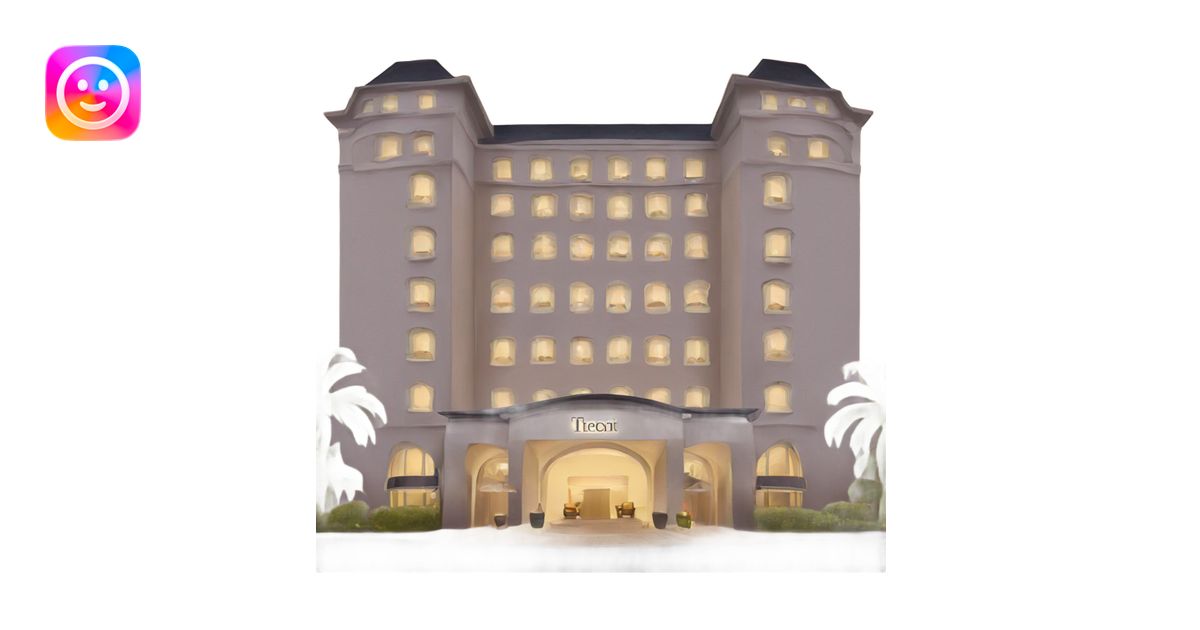 Luxury hotel emoji | AI Emoji Generator