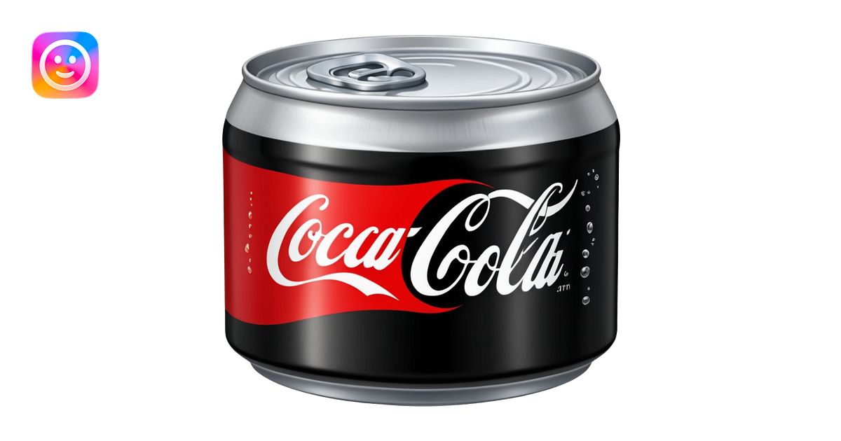 Coca cola Zero in lattina emoji | AI Emoji Generator
