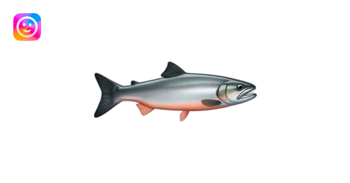 silver-coho-salmon emoji | AI Emoji Generator