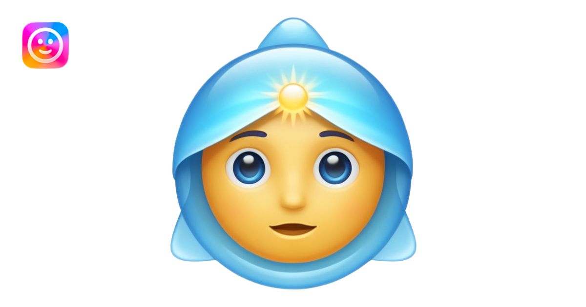 A light blue ray emoji | AI Emoji Generator