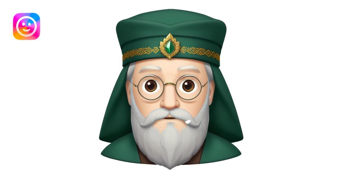 albus dumbledore long beard from harry potter with dark green turkish ...