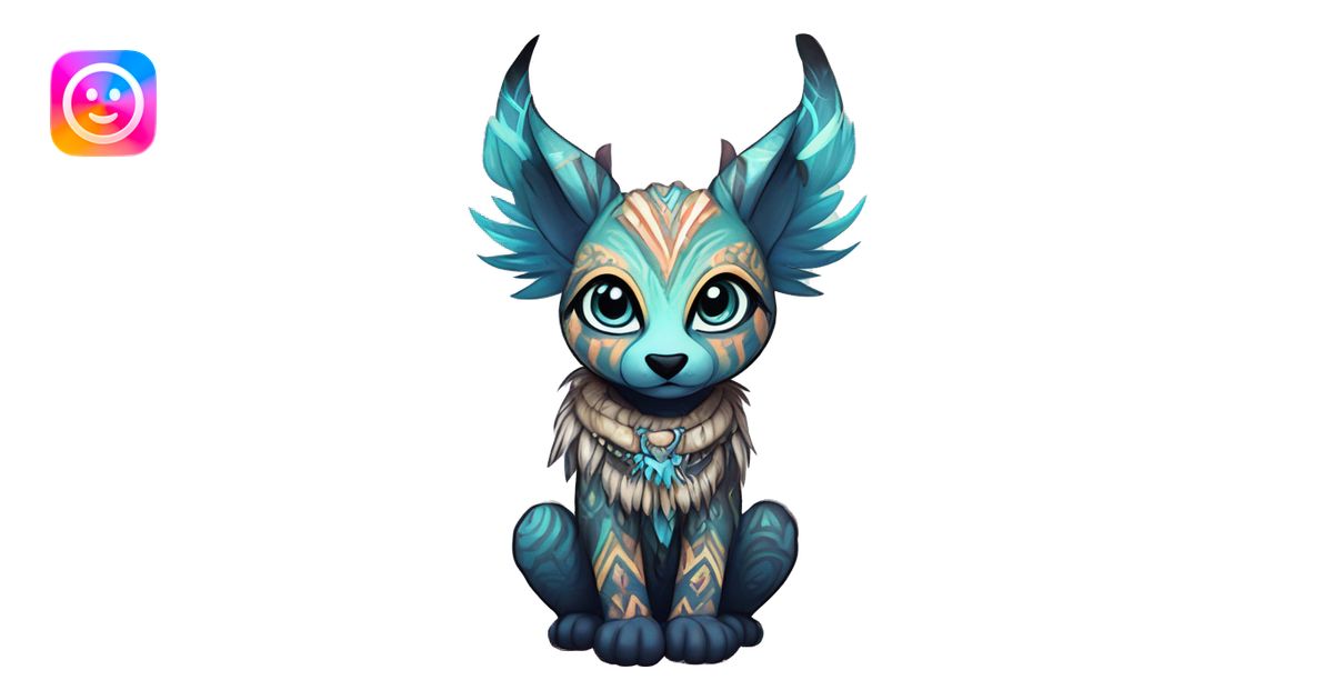 cute Kawaii edgy ethereal shy epic tribal fantasy animal fursona ...