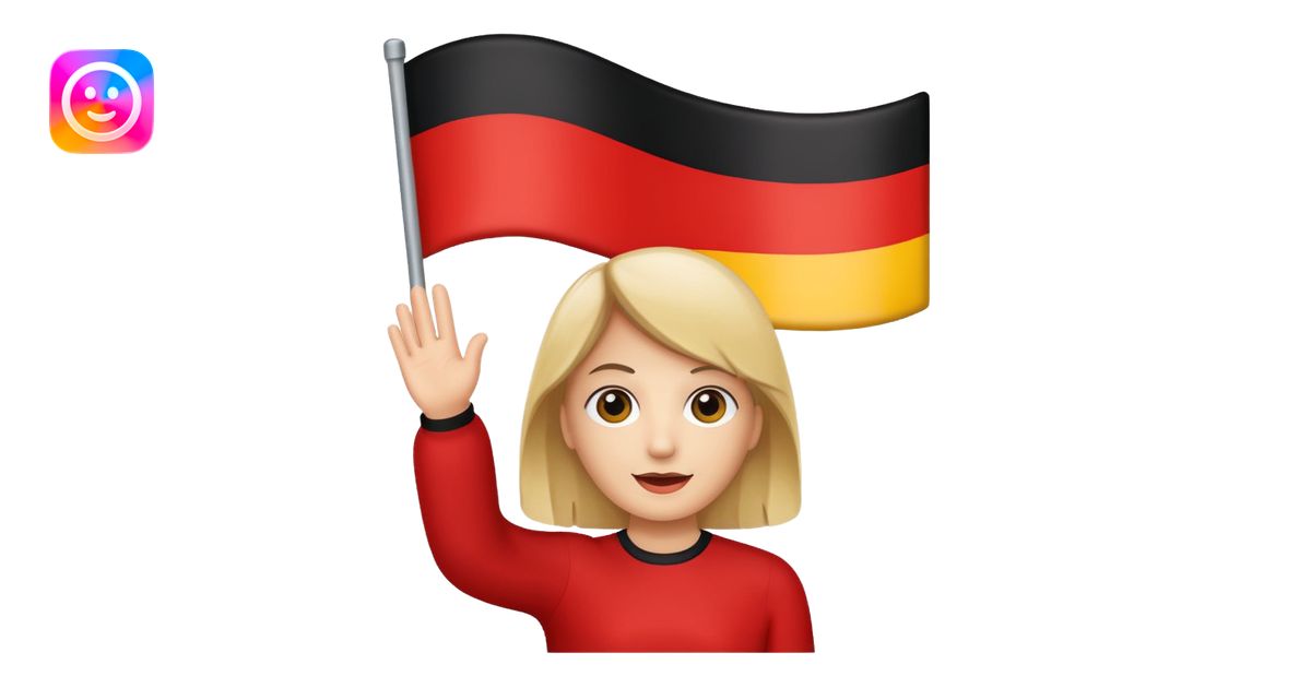 Make a ww1 German red white black flag emoji | AI Emoji Generator