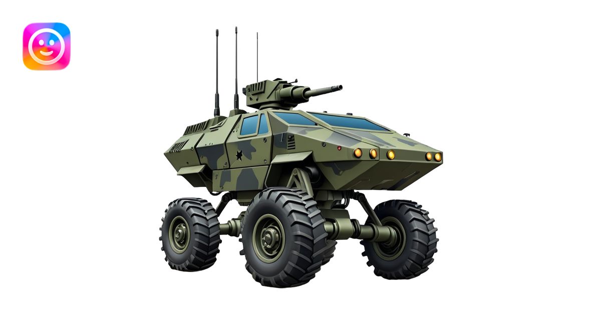 a roomy American 4-wheel armored personnel stealth camouflage army ...