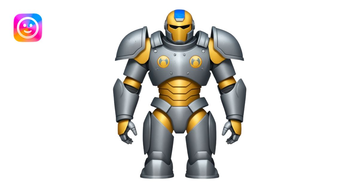 Battle armour suit emoji | AI Emoji Generator
