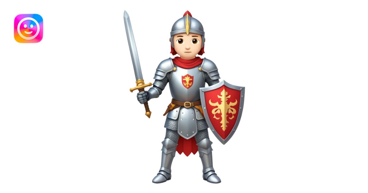 brave knight full body emoji | AI Emoji Generator