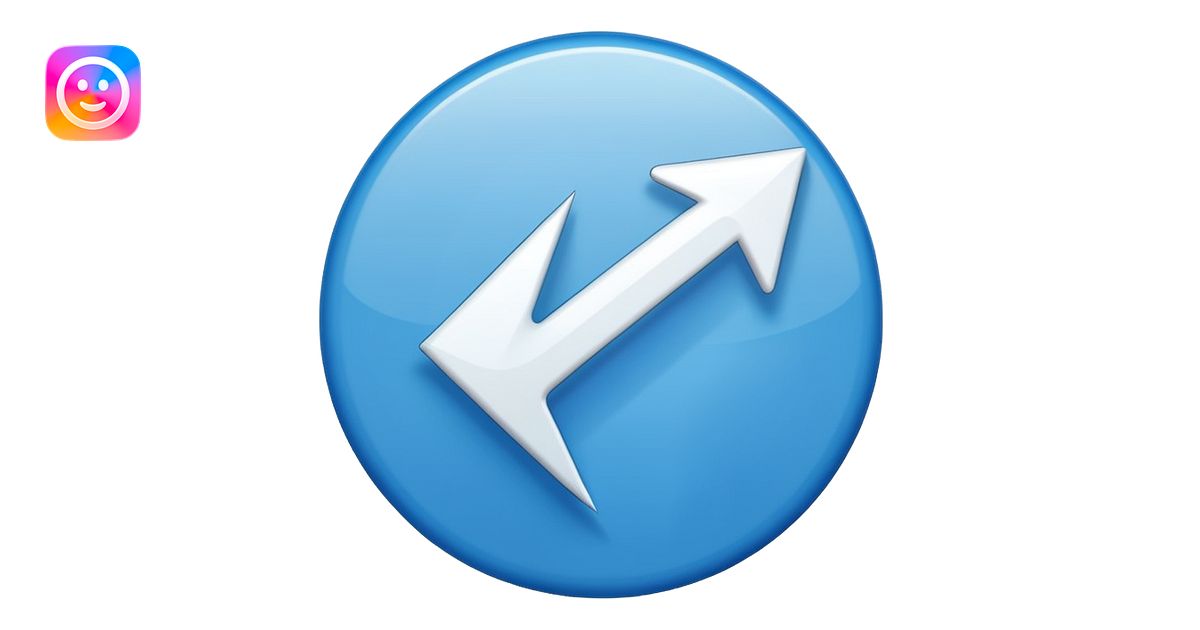 Verificado azul con la flecha blanca emoji | AI Emoji Generator