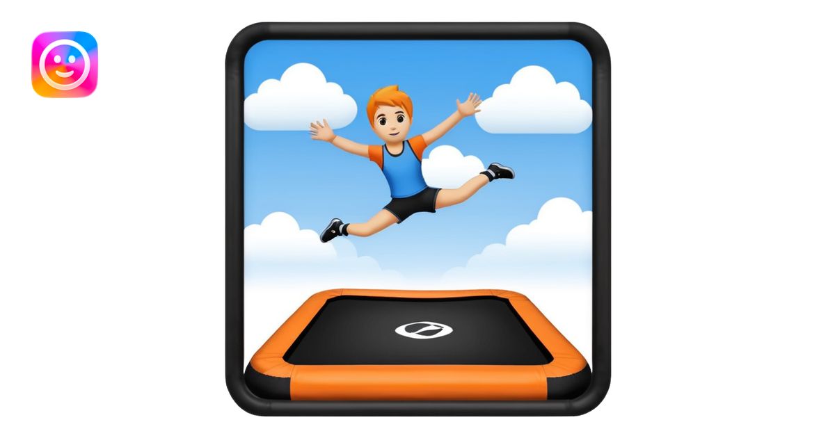 sky zone trampoline park emoji | AI Emoji Generator