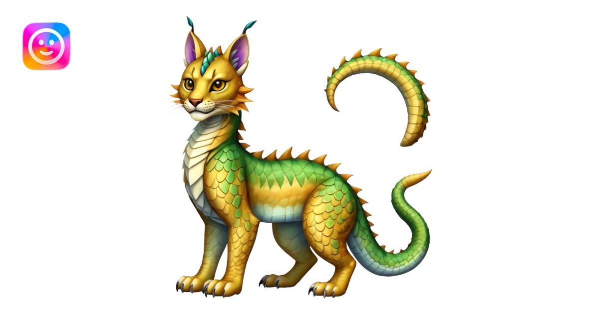 Shiny exotic iridescent Dragon-Tiger-type Lynx-Caracal-Crocodile-Bobcat ...