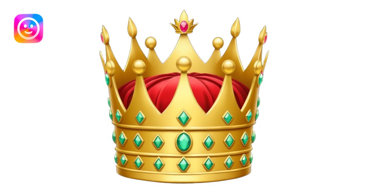 create an icon of an emperor crown with amazing details and looks ...