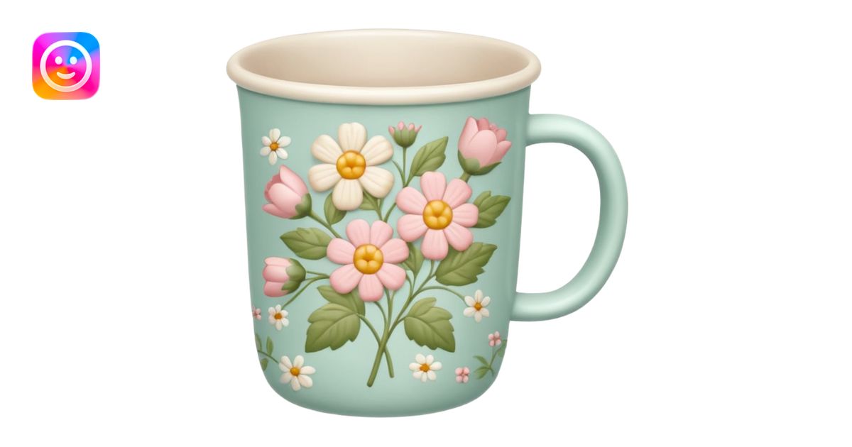 Cottage core cup emoji | AI Emoji Generator
