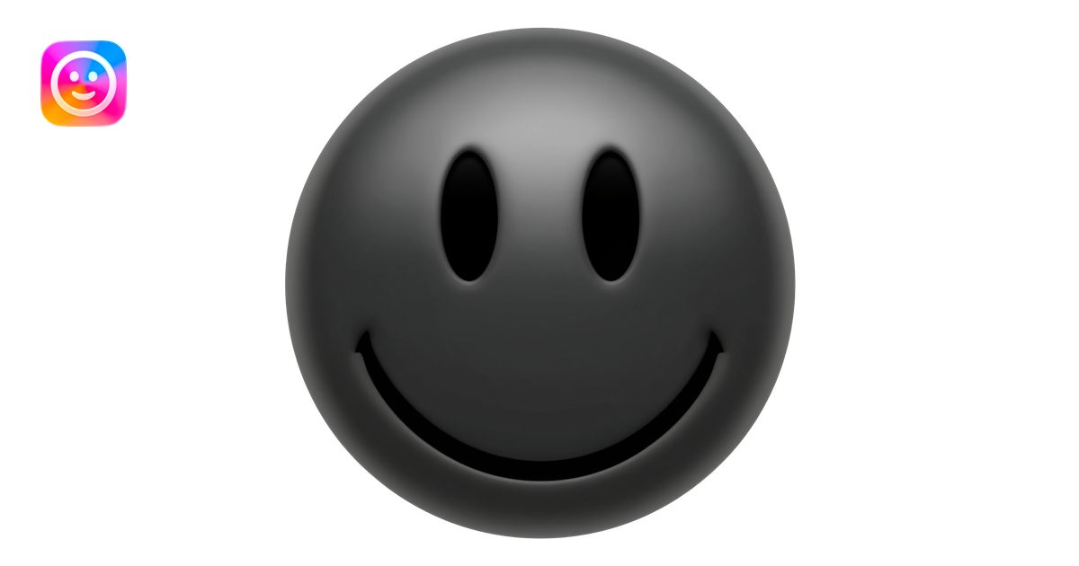 generate a smiley face crazy black emoji | AI Emoji Generator