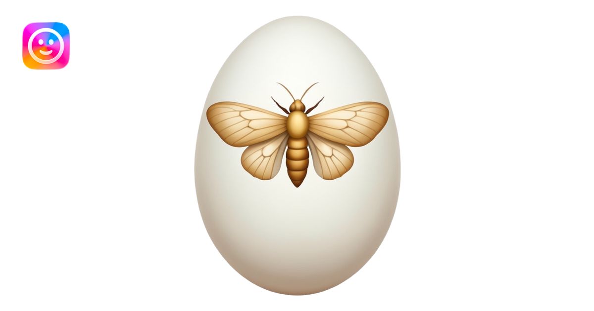 moth, life cycle stage 1 emoji | AI Emoji Generator