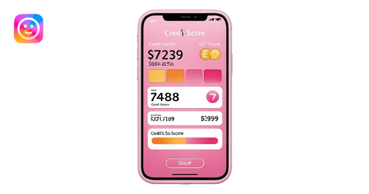 pink credit score check emoji | AI Emoji Generator