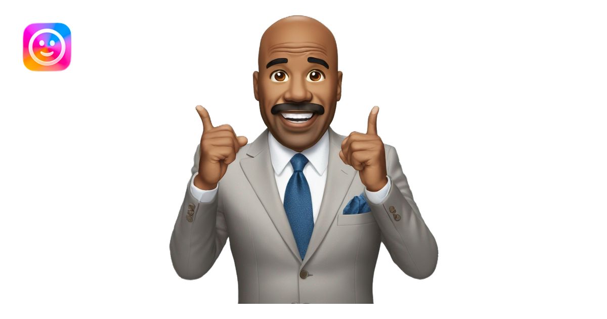 Steve harvey dropping it low emoji | AI Emoji Generator