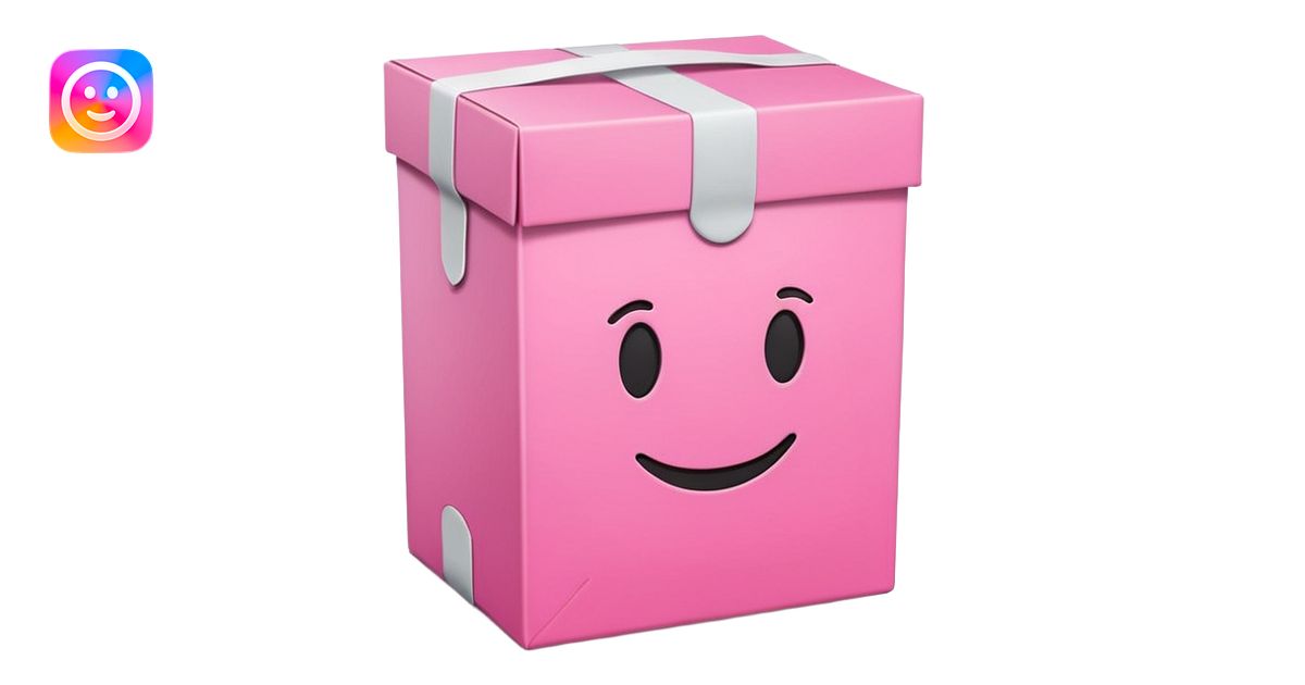 Pink packaging emoji | AI Emoji Generator