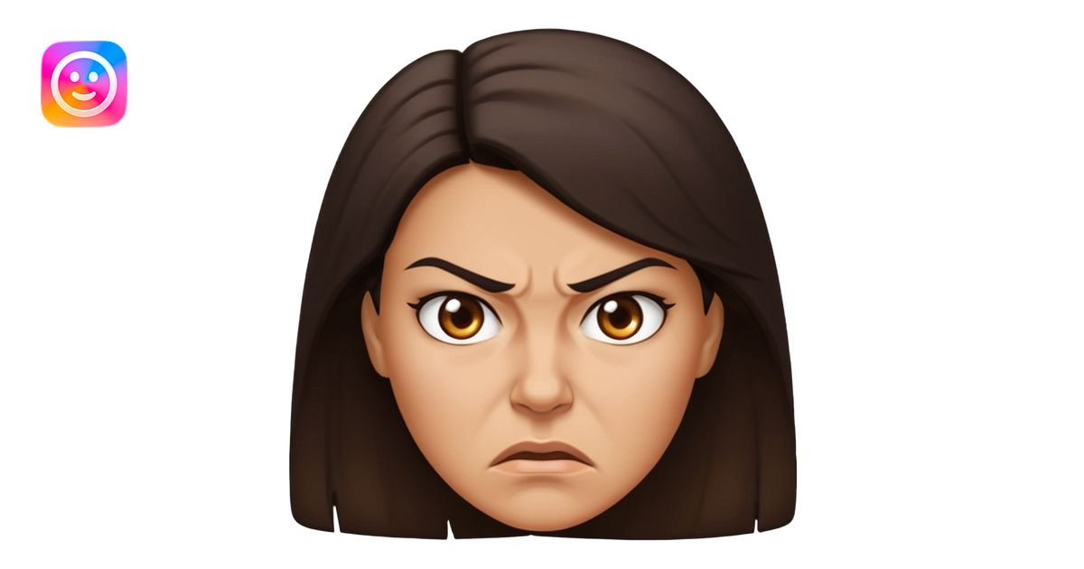 women angry hard emoji | AI Emoji Generator