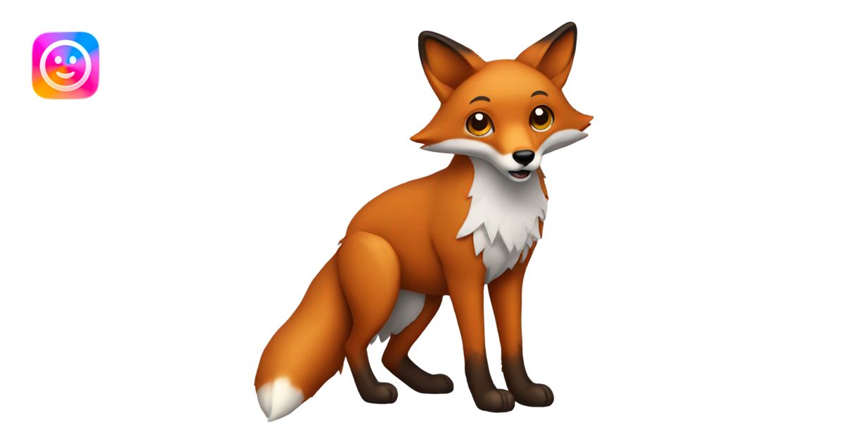 Fox with 1 broken leg emoji | AI Emoji Generator