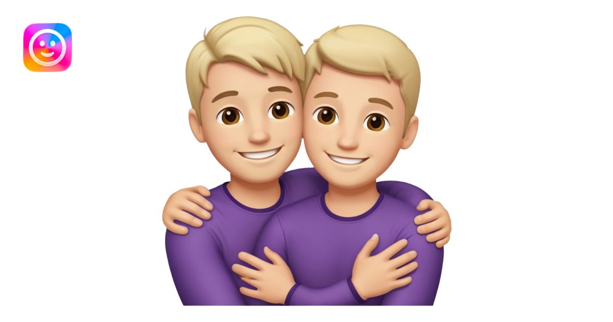 Two gay guys on top of each other emoji | AI Emoji Generator