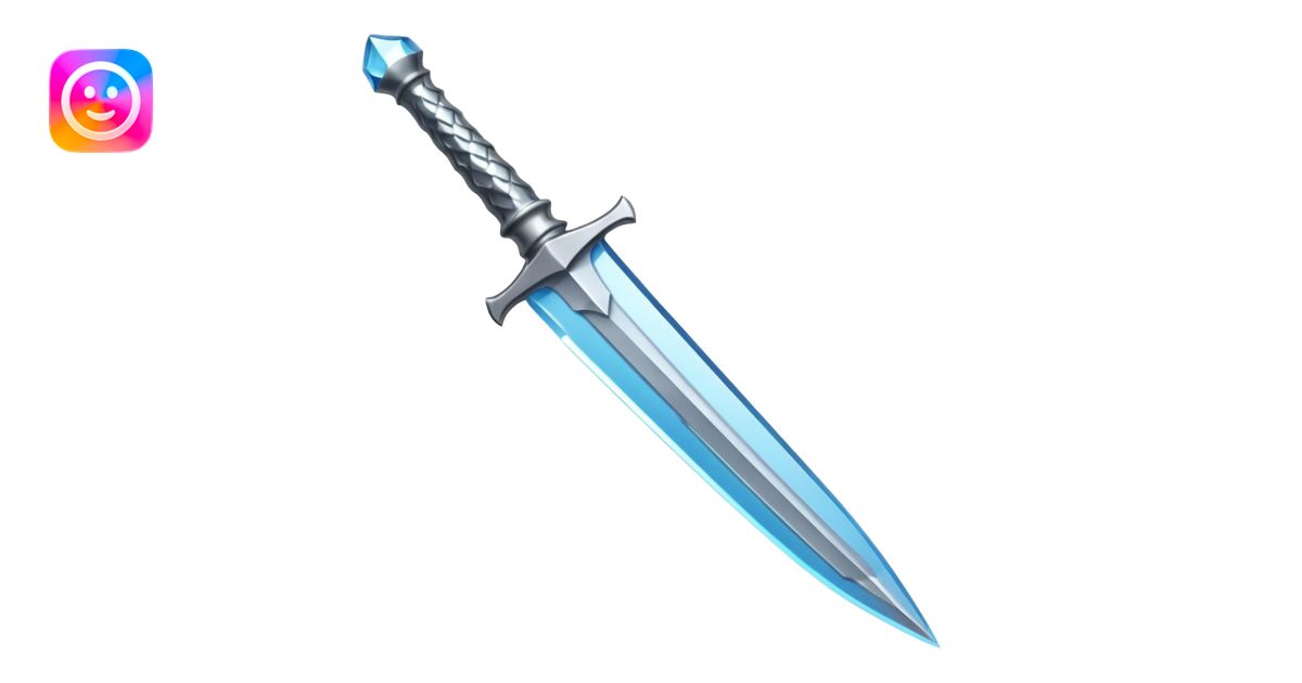 dagger which has water in the sharp part emoji | AI Emoji Generator