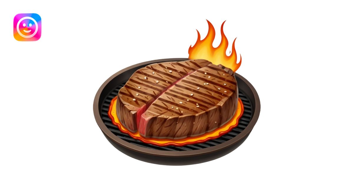 Restaurant Sign steak emoji | AI Emoji Generator