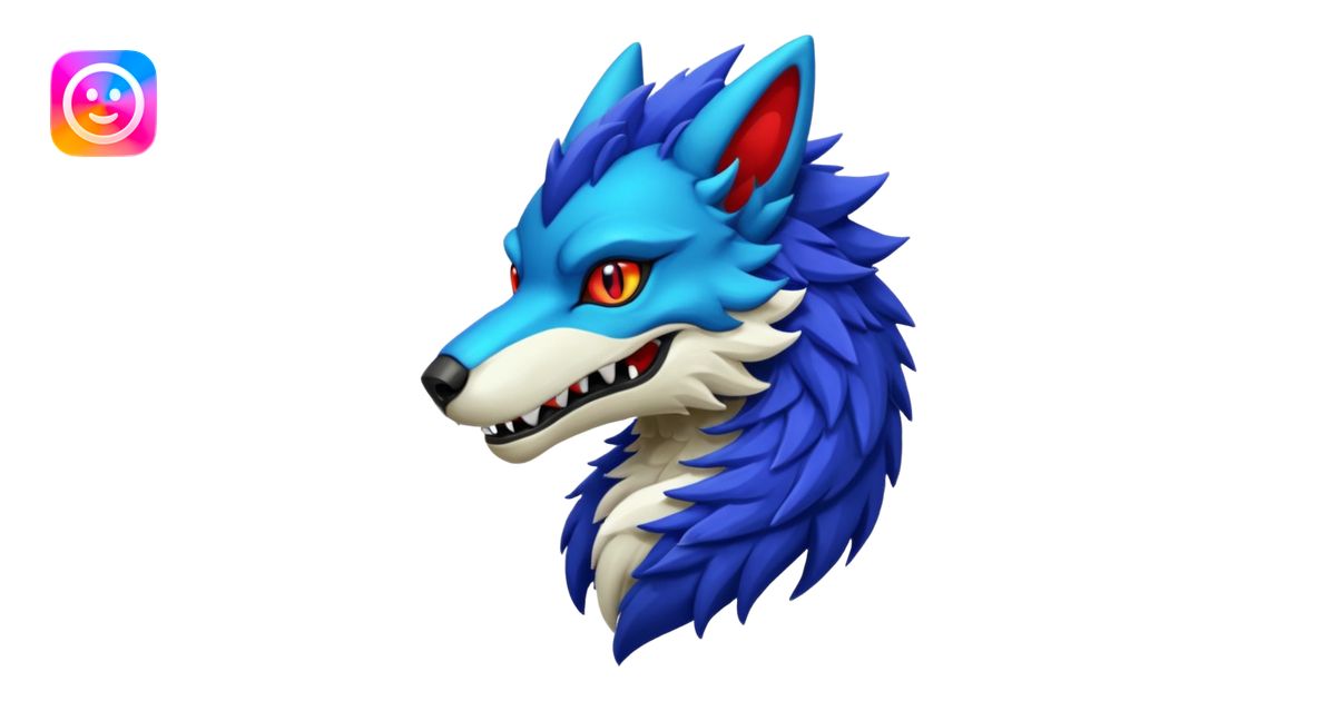 Grem2-Gremz-Protogen-Primagen-Sergal-fusion emoji | AI Emoji Generator